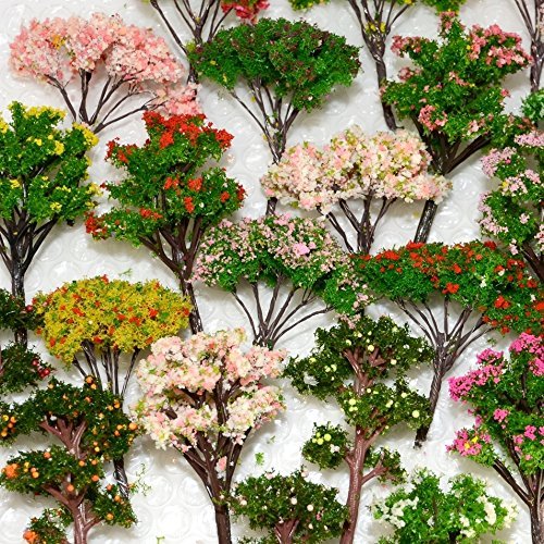Sand Table Scenery Trees Set Of 30 Mixed Model Trees - 5-9cm Tall ...